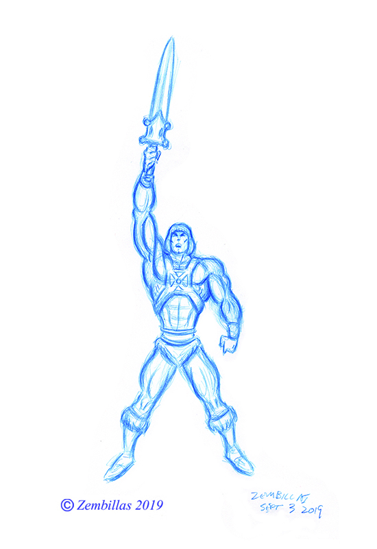 Charles Zembillas: Drawing "He-Man - Masters of the Universe"