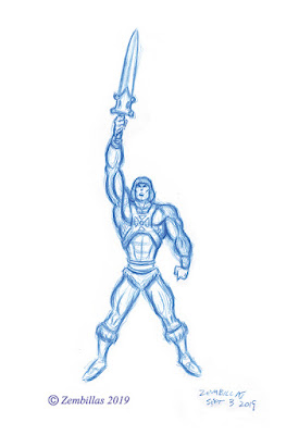 Charles Zembillas: Drawing "He-Man - Masters of the Universe"