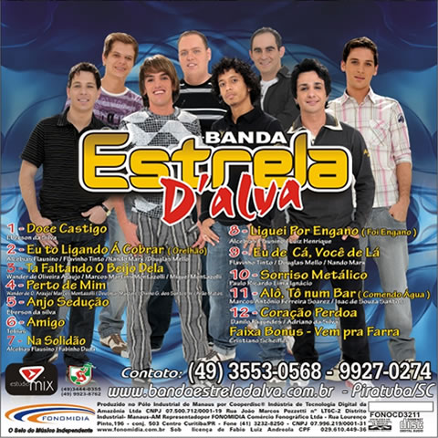 Bandas e Sucesso: Banda Estrela D´alva - Amor da Minha Vida - Vol. 10