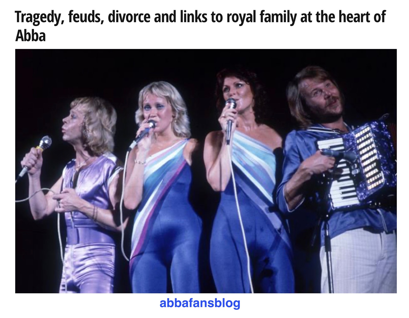 ABBA Fans Blog: Abba Article