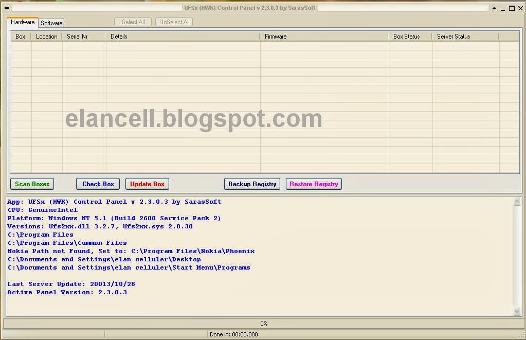E l a n _c e l l u l e r: TUTORIAL UPDATE UFS HWK