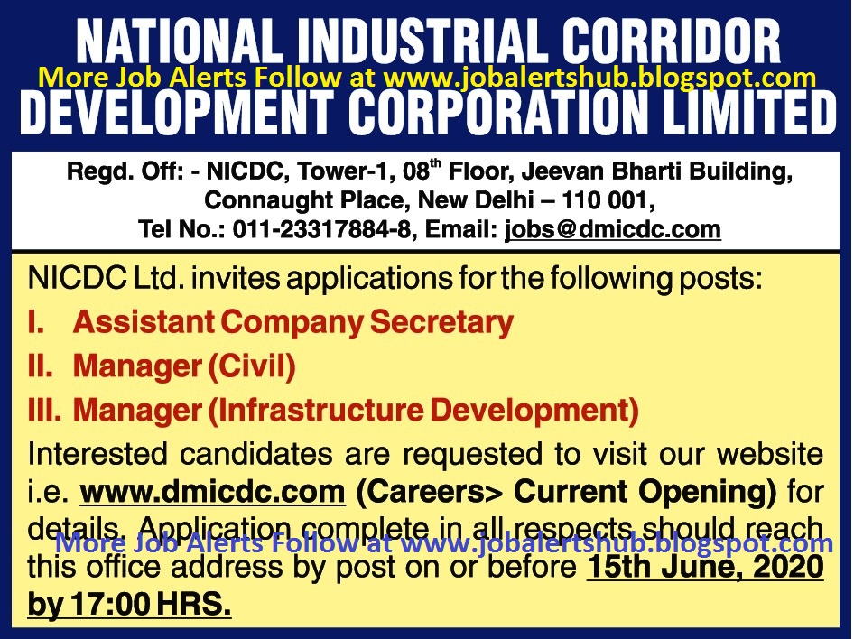 NICDC (National Industrial Corridor Development Corporation Limited ...