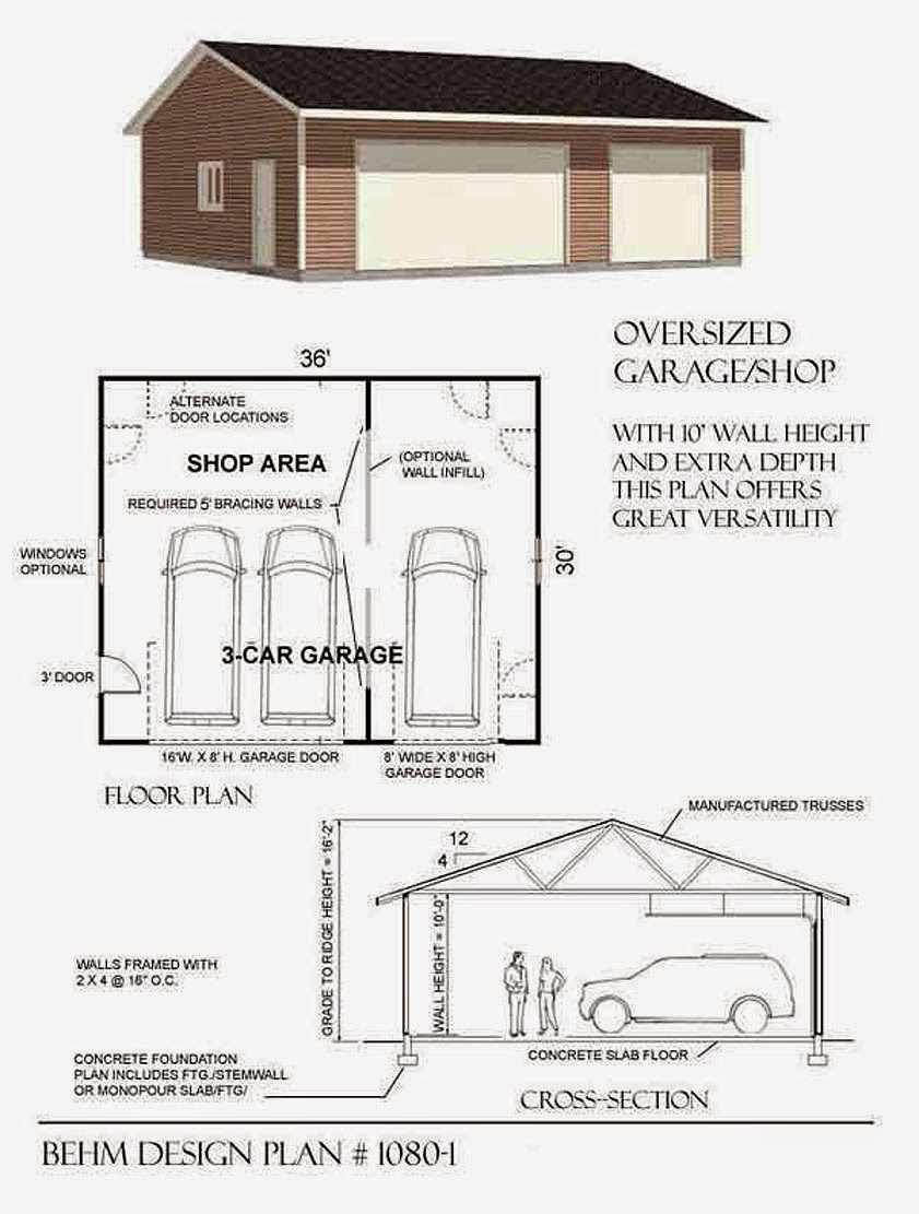 Garage Plans Blog - Behm Design - Garage Plan Examples: September 2014