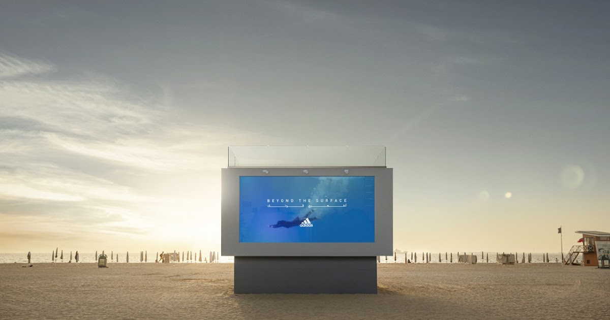 Adidas creates swimmable billboard to launch inclusive swimwear collection