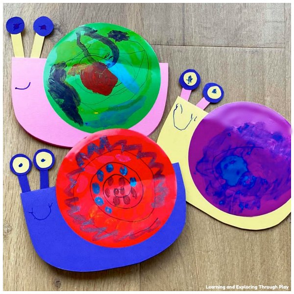 Learning and Exploring Through Play: Rocking Snail Craft