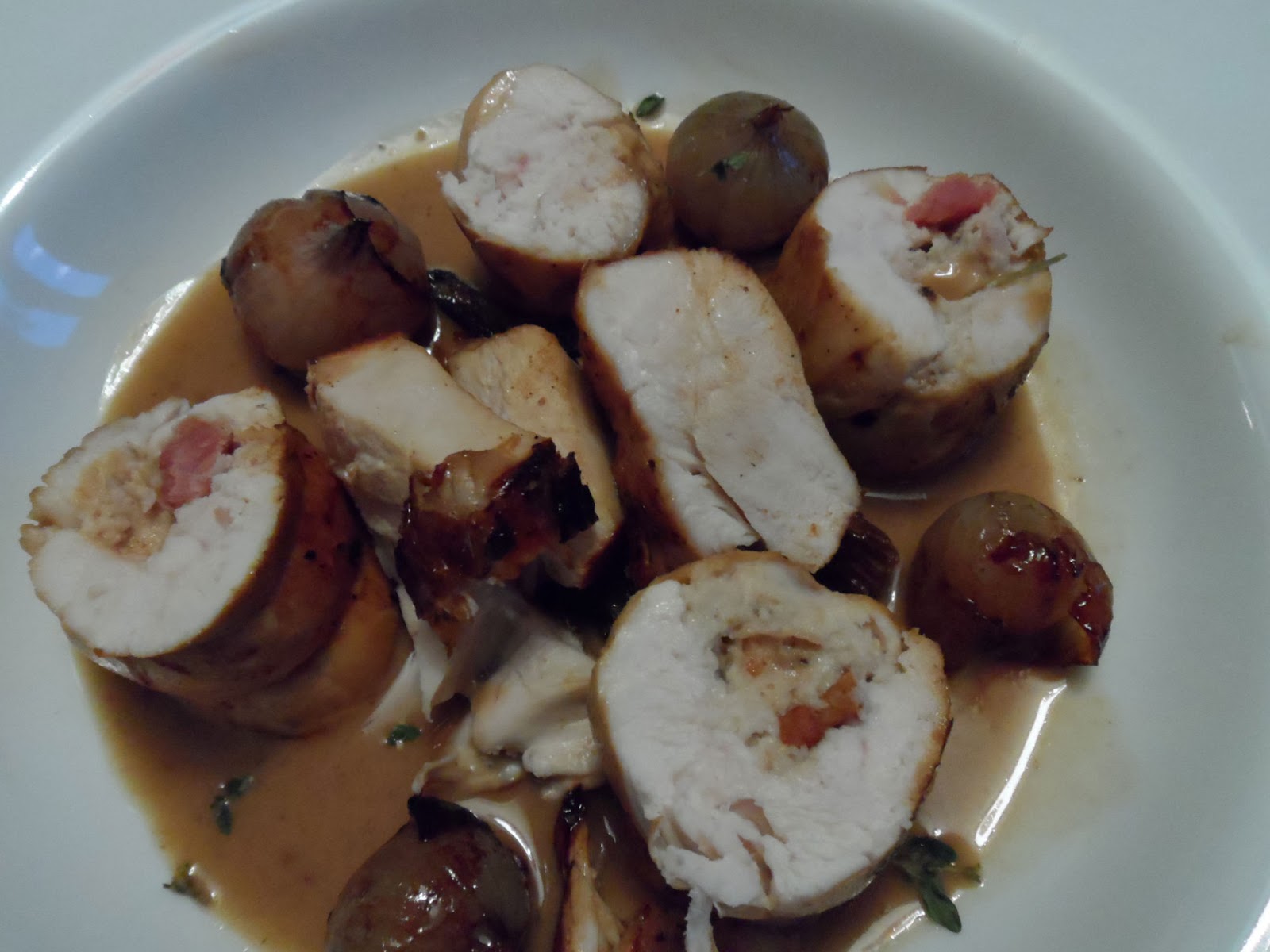 What's Cooking?: Chicken "two ways", roasted shallots, Madeira cream sauce