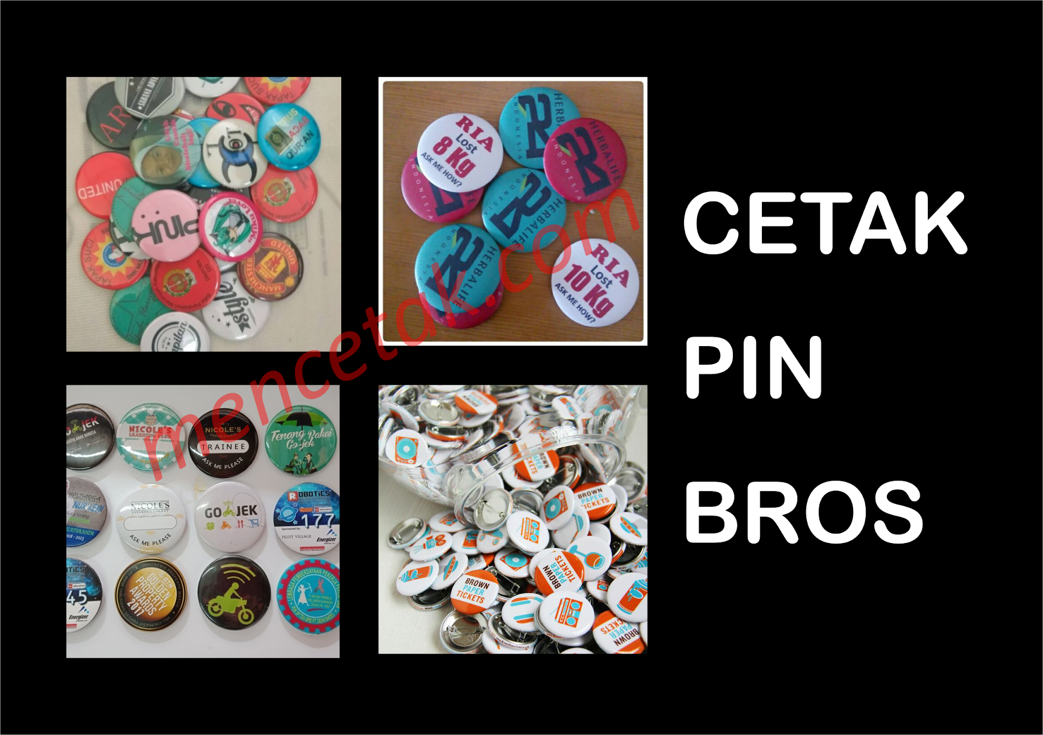 Bikin Pin Bros Murah di Jakarta Buka 24 Jam - Yuto Printing Dan Design