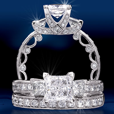 Beautiful Elegant Engagement Wedding Rings ~ Just For Wedding