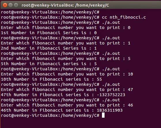 Calculate Nth Fibonacci Number Using C Program Sillycodes