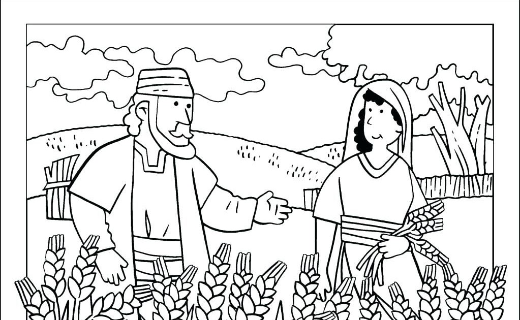 Ruth And Boaz Coloring Pages ~ Coloring Pages