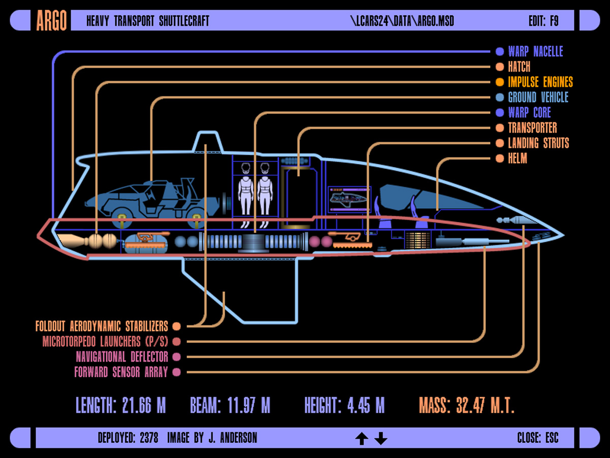 Legendary Universe: Argo Class Shuttle