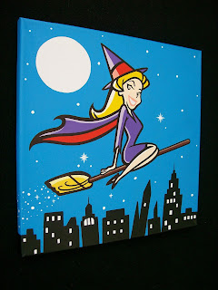 Jdtoonart Cartoon and Comic pop art Paintings: New Bewitched painting