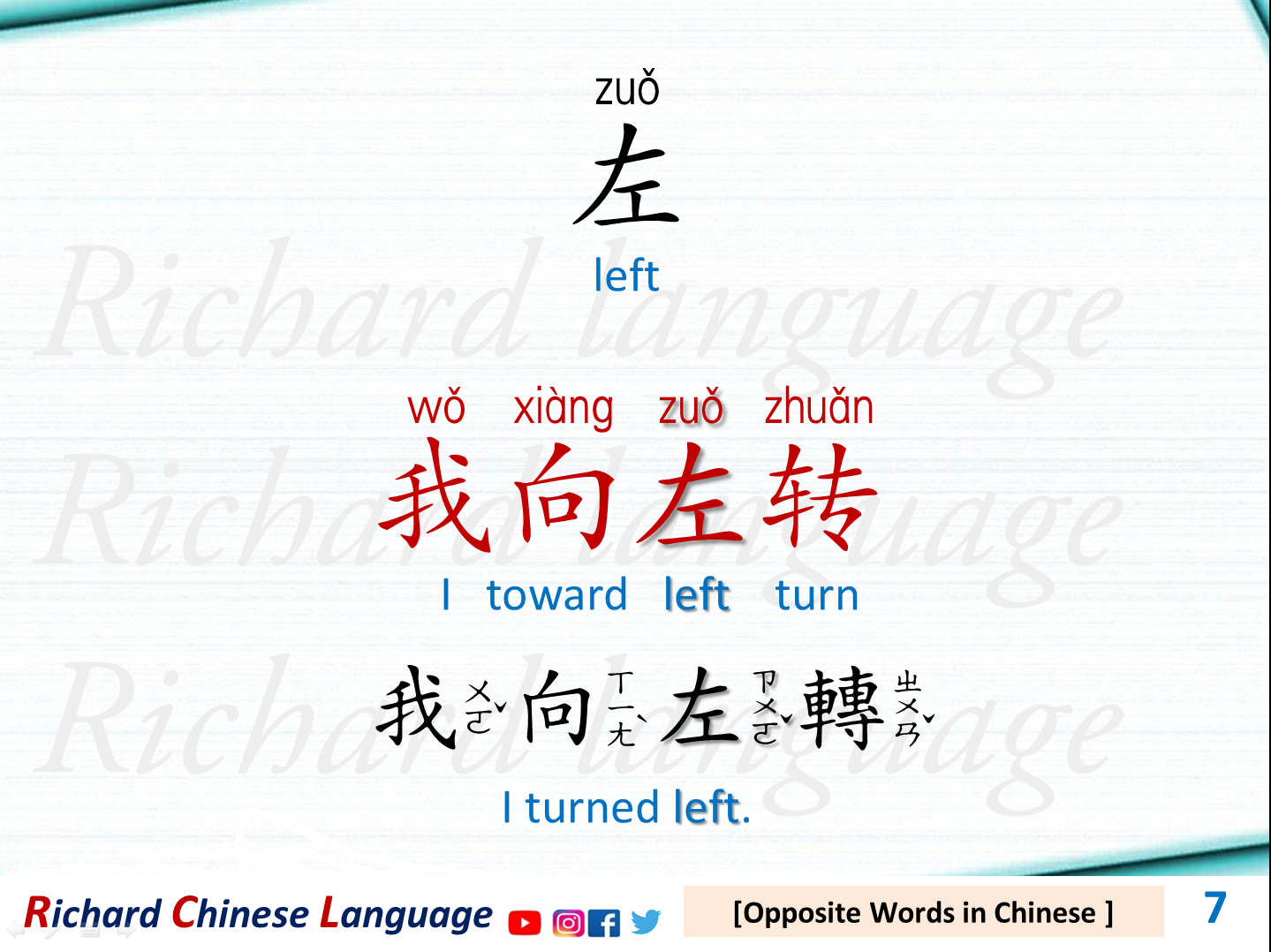 Richard Chinese: The Best Way to Learn Chinese: Opposite Chinese [1 ...