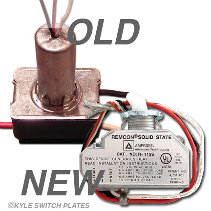 Kyle Switch Plates: Retro Light Switches in 1950's Built Homes