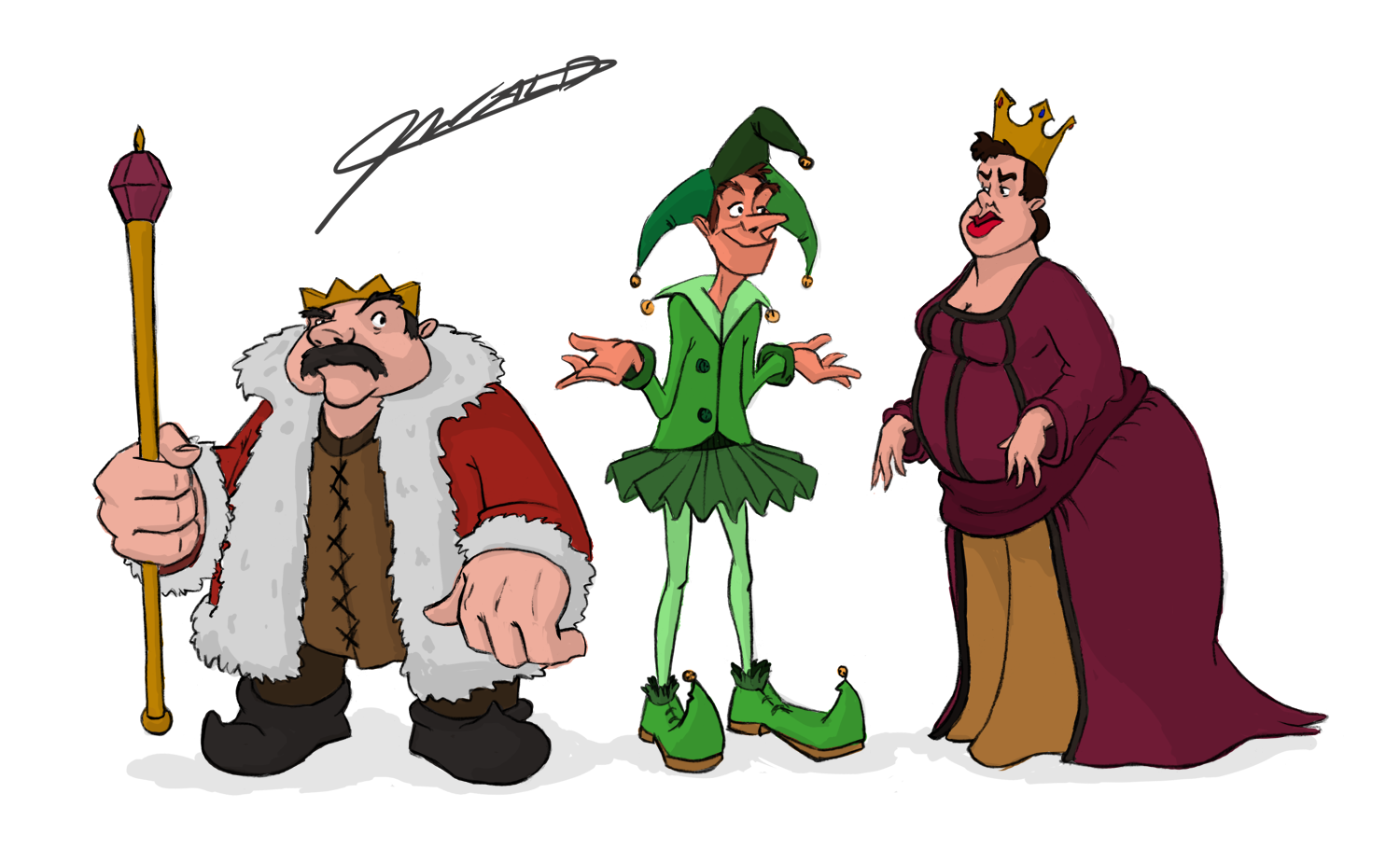 das sketches: Hector Protector Character Lineup