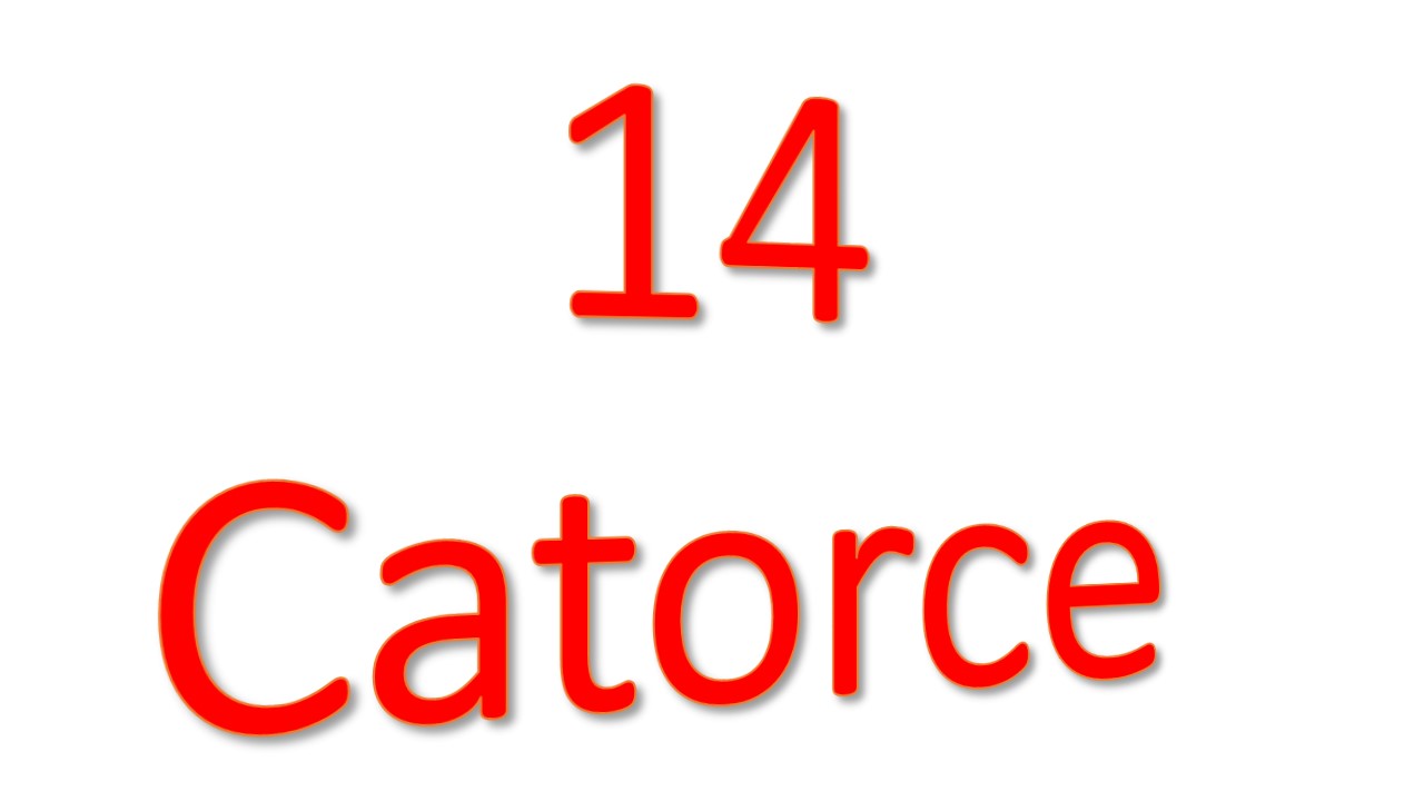 Biblioteca Virtual Lengua De Señas Colombianas: 14 CATORCE Catorce catorce
