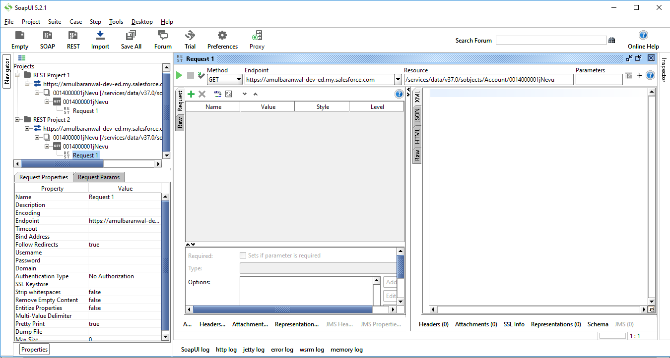 Use Salesforce Rest Api In Soap Ui Tool
