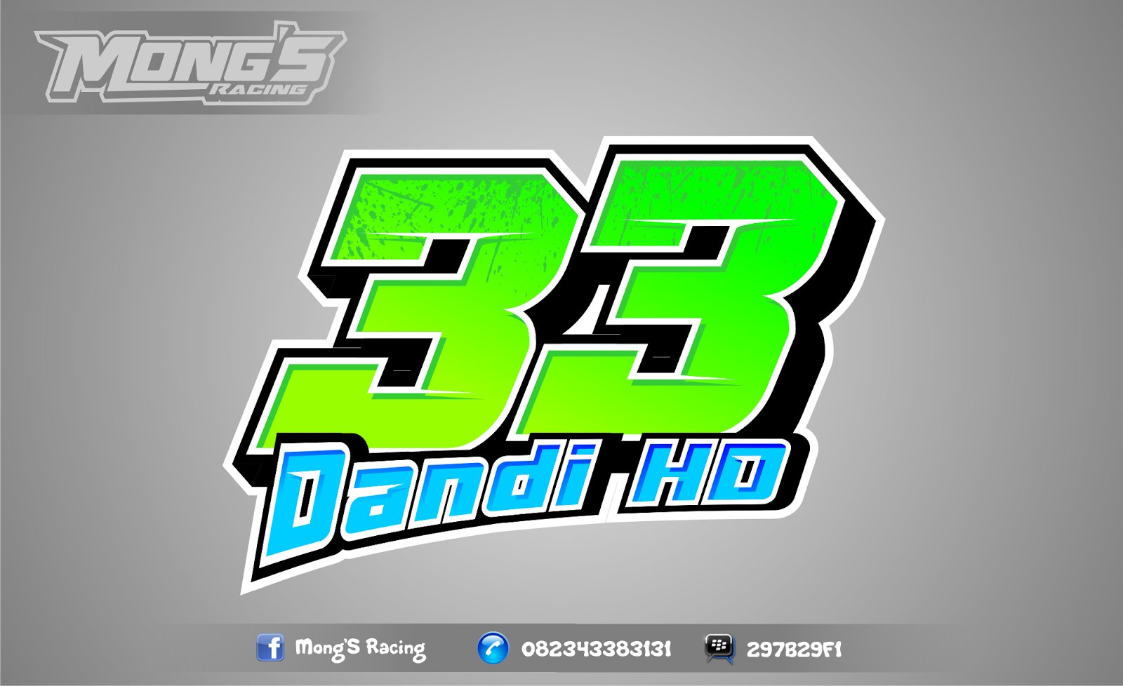 Mong'S Racing: DESAIN NOMOR START ROAD RACE / DRAG BIKE