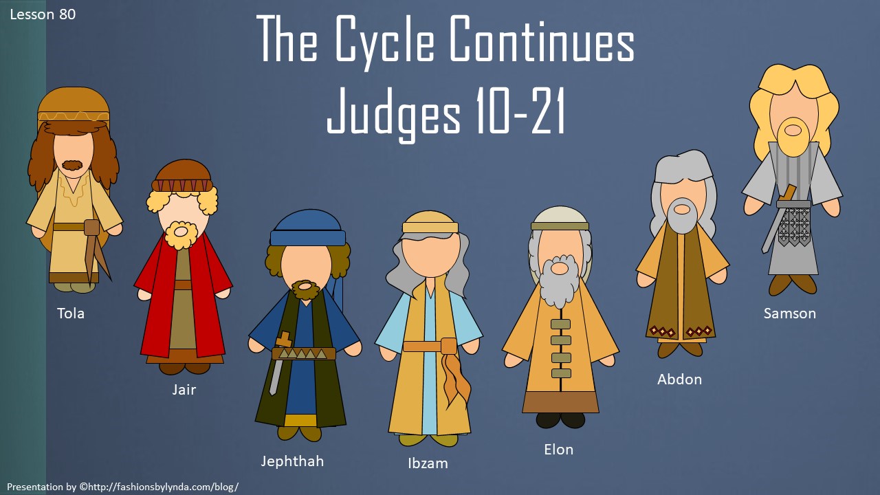 Old Testament Seminary Helps: Lesson 80 "The Cycle Continues" Judges 10-21