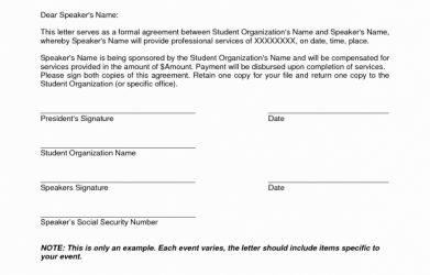 Side Letter Agreement Template ~ Resume Letter