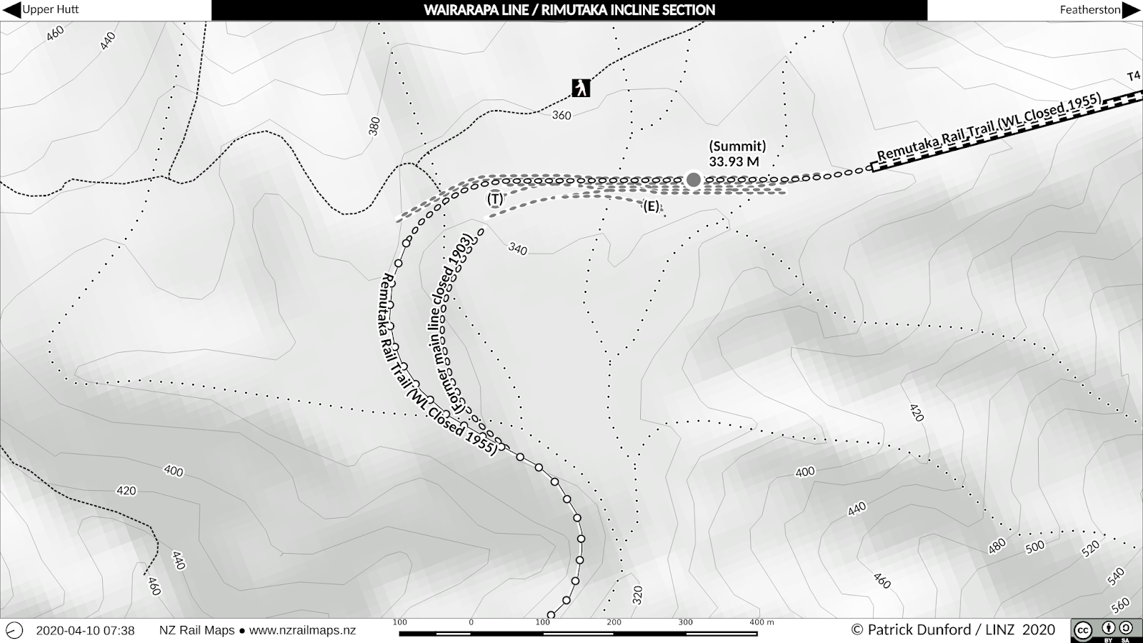 New Zealand Rail Maps: Wairarapa Line [7B]: Rimutaka Incline Section [3 ...