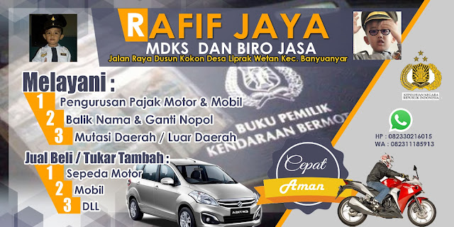 Desain Banner Biro Jasa Simpel Keren - Orang Gunung