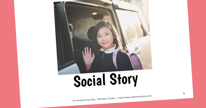 Saying Goodbye Social Story | And Next Comes L - Hyperlexia Resources