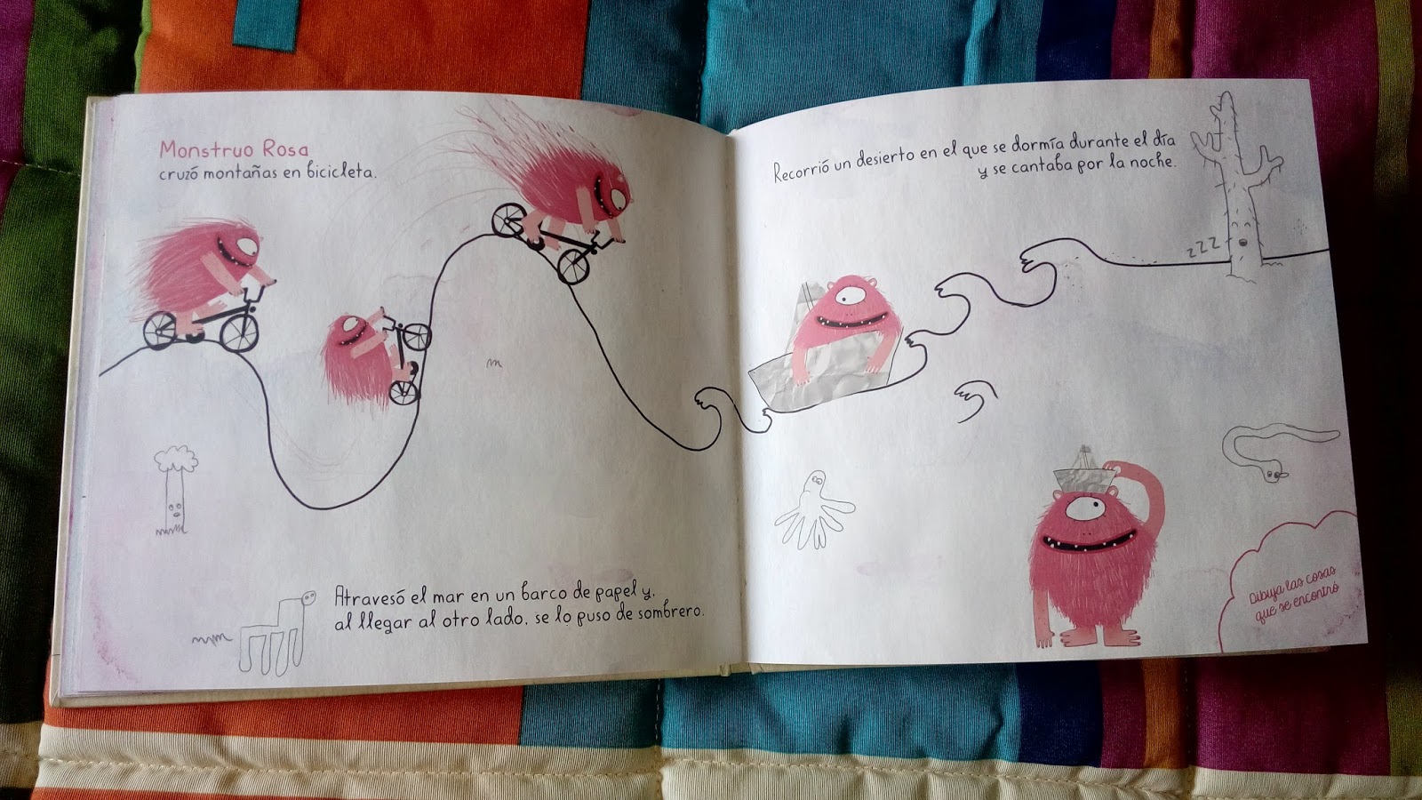 Sueños entre letras: FOTO-RESEÑA INFANTIL: Monstruo Rosa de Olga de Dios