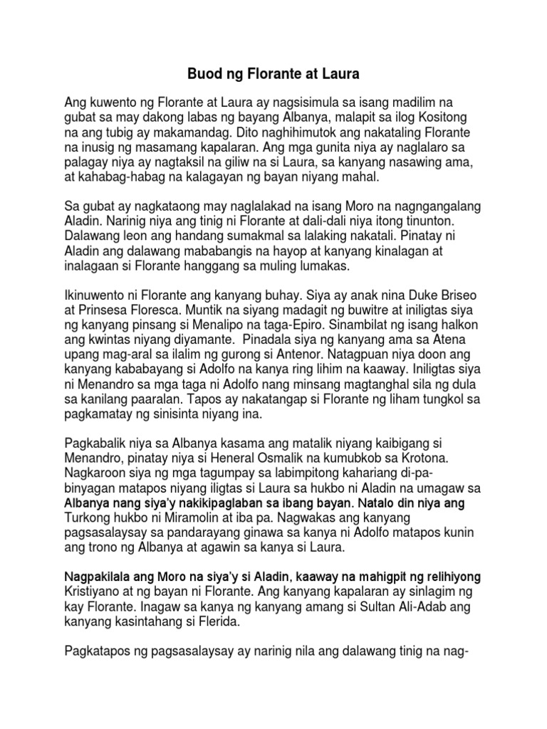 mga tauhan ng florante at laura - philippin news collections