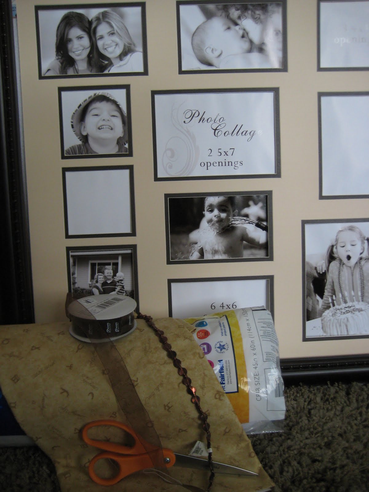 Doodles and Doilies: Framed picture board tutorial