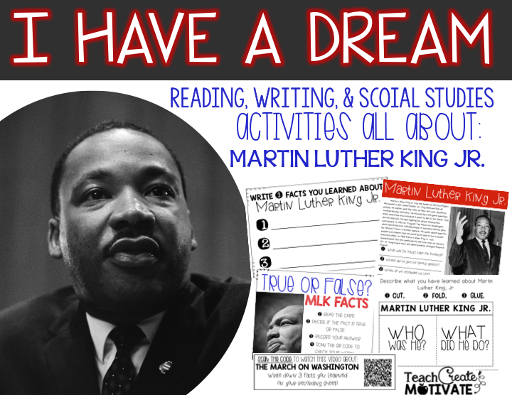 iTeach Third: MLK Jr. Ideas {Freebie!}