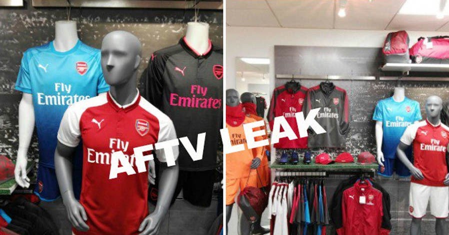 Arsenal 2017/18 home and away kits leaked: Gunners set for shock new ...