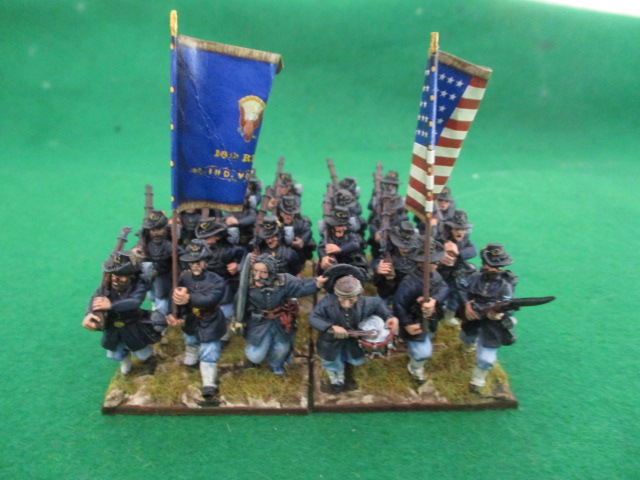 Redoubt Enterprises 28mm ACW Iron Brigade - 19th Indiana Volunteer ...