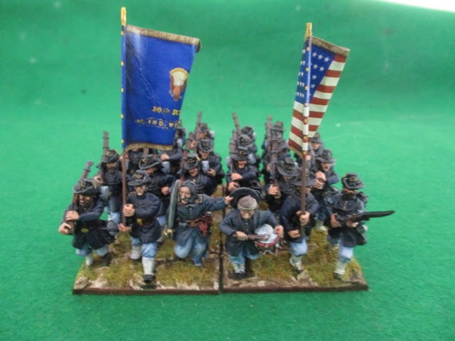 Redoubt Enterprises 28mm ACW Iron Brigade - 19th Indiana Volunteer ...