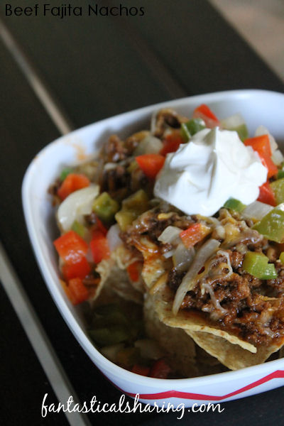 Fantastical Sharing of Recipes: Beef Fajita Nachos