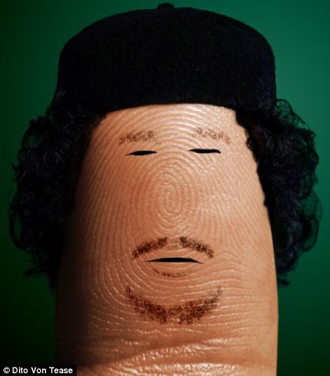 theveergorkha: Pictures of Incredibly Good Thumb-Portraits of famous faces