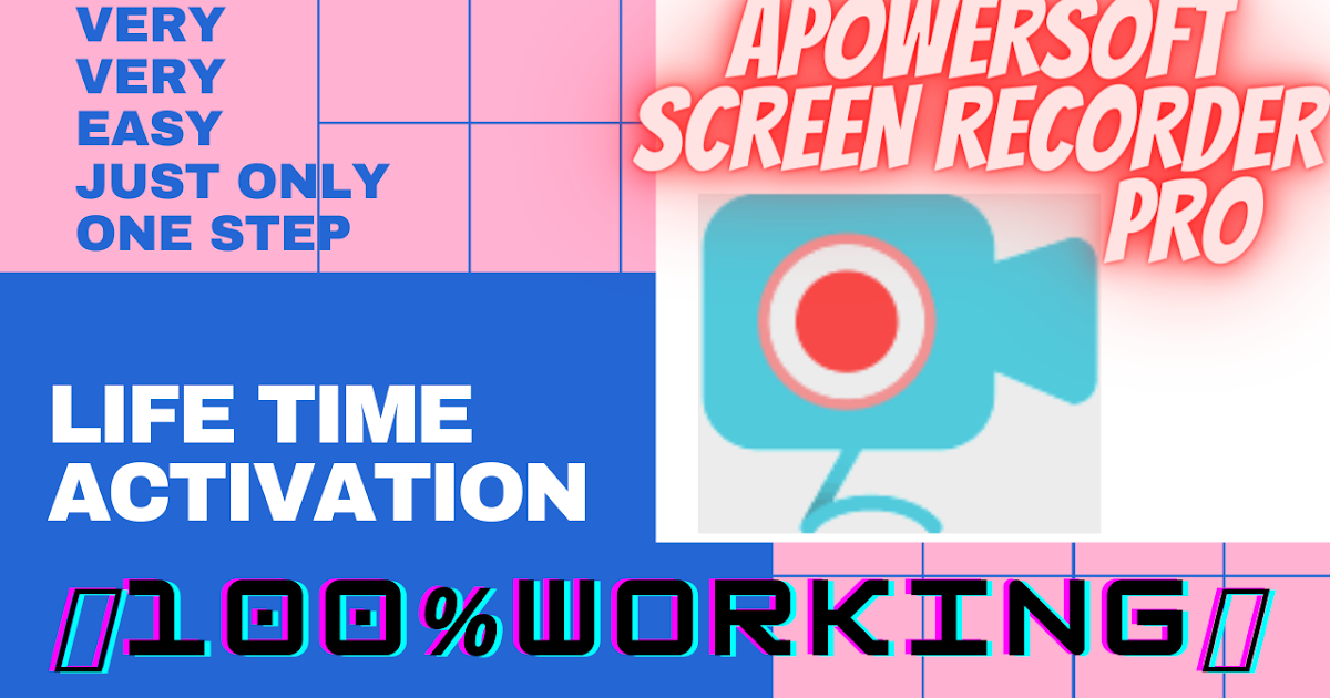 APOWERSOFT SCREEN RECORDER CRACK