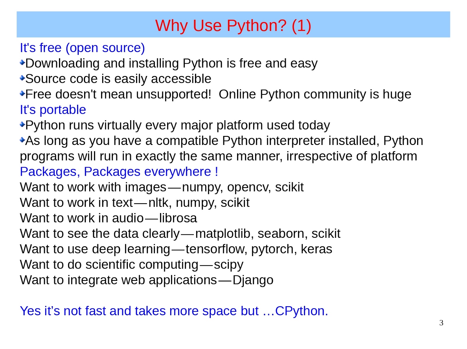 Python for ML