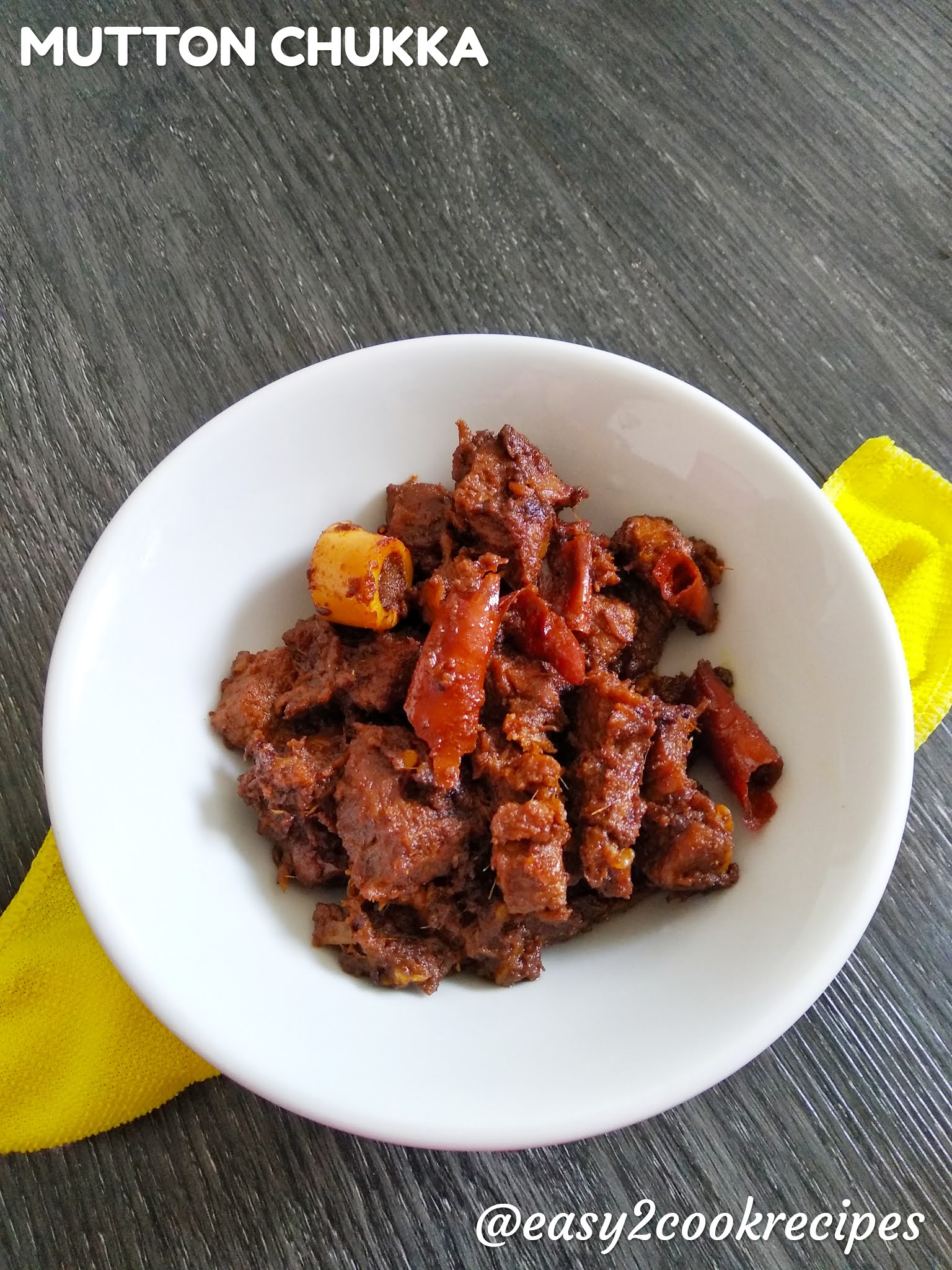 EASY2COOK RECIPES: MUTTON CHUKKA