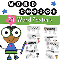 Word Choice Posters and a Free Worksheet | Teacher's Take-Out