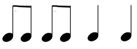 Music Lesson Printables: Rhythm 1: Crotchets and Quavers (Quarter Notes ...