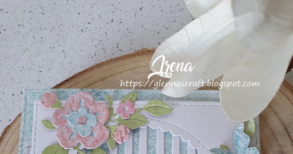 Glenna's craft: Metulj med cvetjem