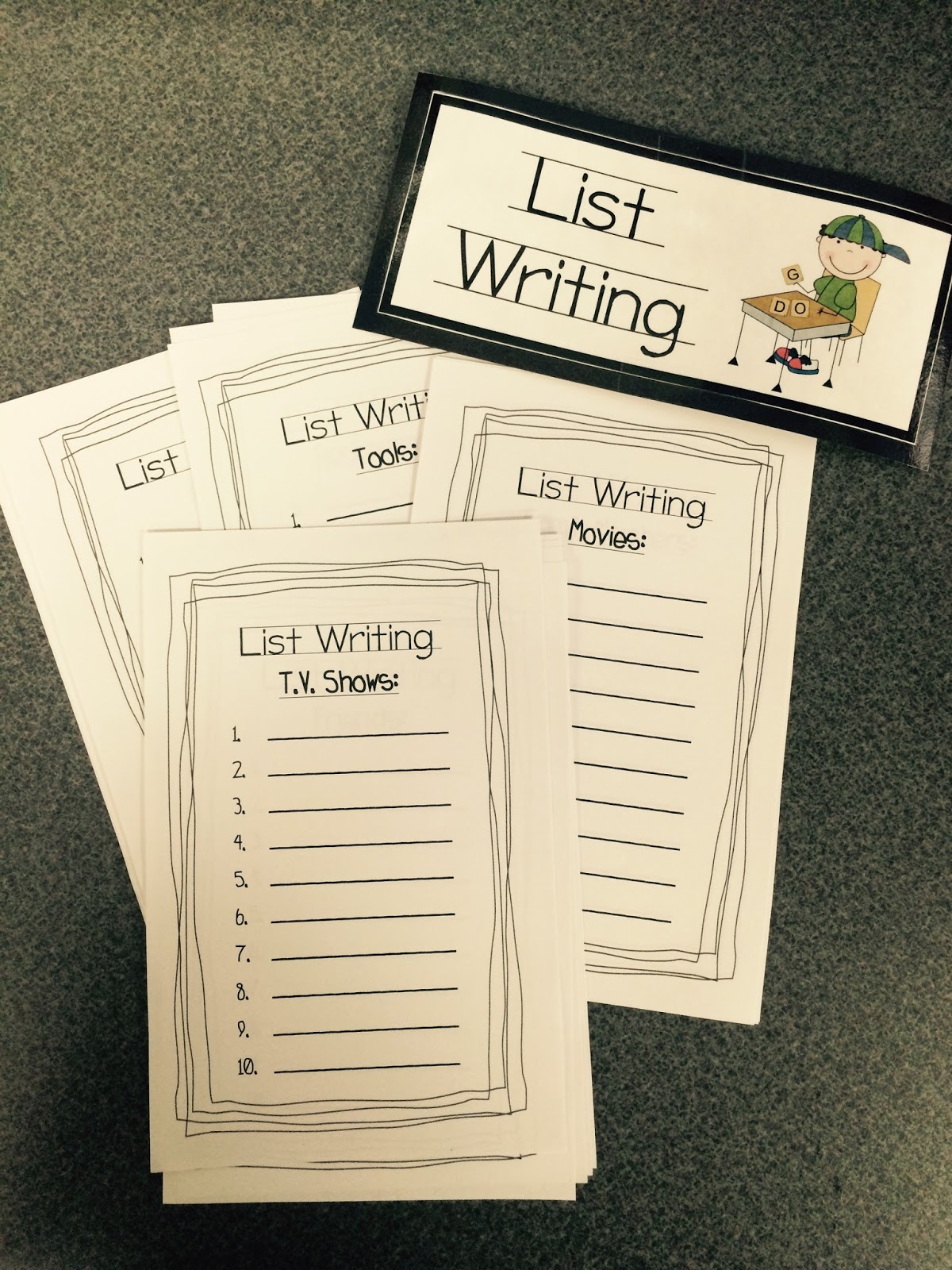 Teaching With Terhune: My New Writing Center!