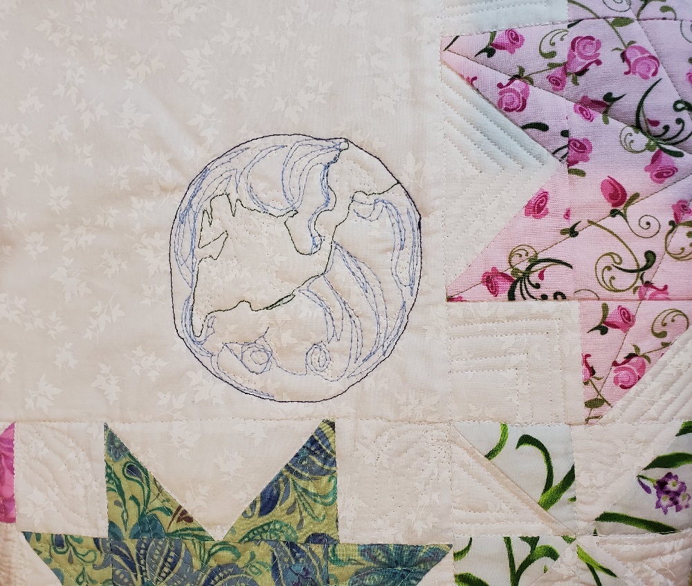 Quilting & Learning - What a Combo!: FMQ the Earth on Free Motion Mavericks