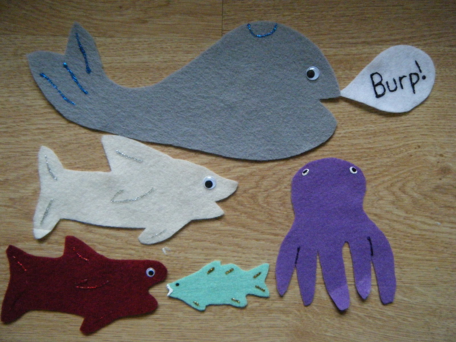 Felt Board Ideas: Slippery Fish for the Felt Board