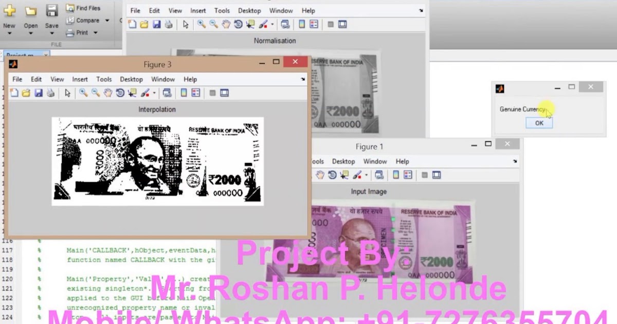 Matlab code for Fake Currency Detection using Image Processing ...