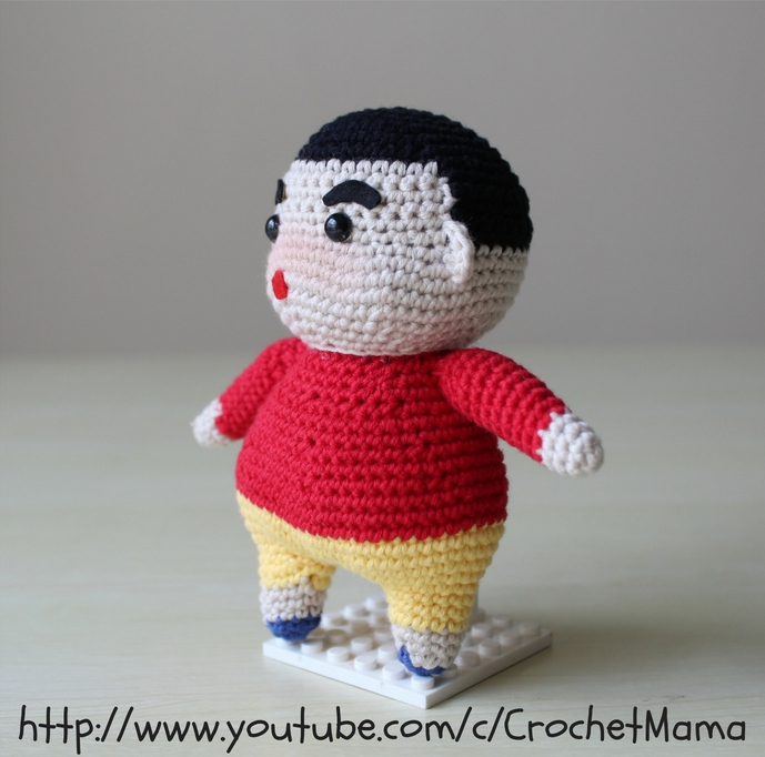 Crochet: Crochet Amigurumi Shin Chan Tutorial & Pattern