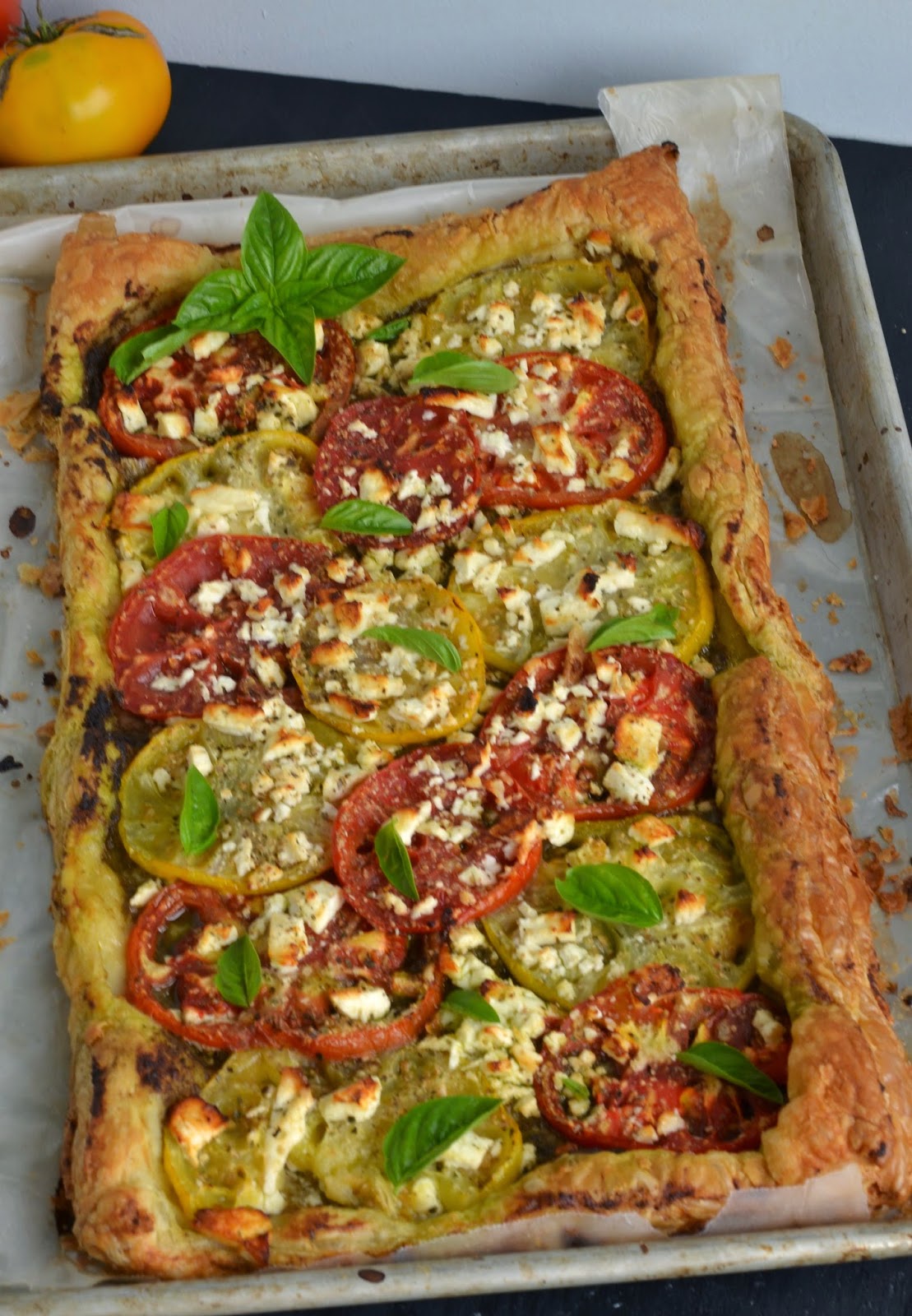 bonbons & biscotti: Heirloom Tomato Feta Tart