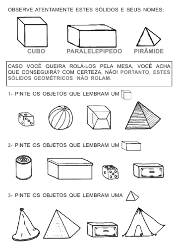 "EDUCAR PARA A VIDA": SÓLIDOS GEOMÉTRICOS.
