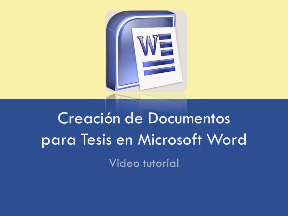 El Músculo Creativo: Formatos de documentos en Microsoft Word